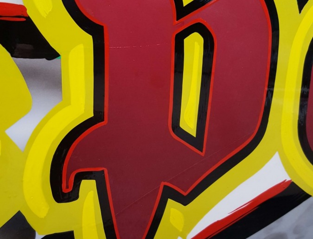 Race Car | Lettering | Solo Signs Reno